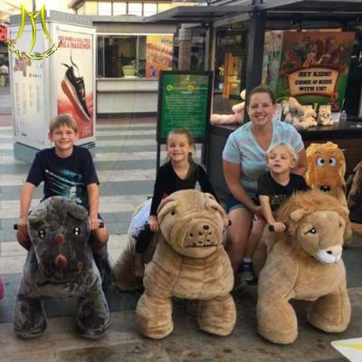 China Hansel guangzhou panyu motorized animal toys riding horse with 4 wheels supplier for sale