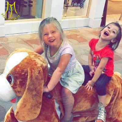 China Hansel electric kids ride on animal12v/ 24A plush motorized animal toy for mall for sale