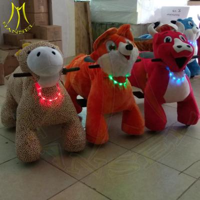 China Hansel amusement park ride animal model electric coin operated pony riding toy for sale