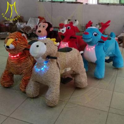 China Hansel  animal electric rides coin operation ride on plush animal ride toys for sale