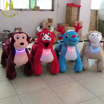 China Hansel ride on animal toy electric plush animal 4 wheel zippy scooter for kids for sale