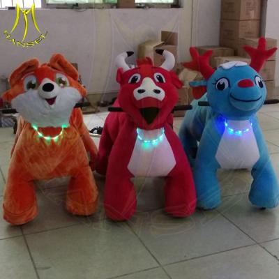 China Hansel high quality family walking electronic plush animal toy ride on animal for sale