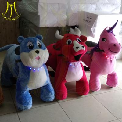 China Hansel amusement animal toy ride on bull toys amusement cars rides for sale for sale