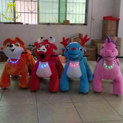 China Hansel fun birthday party games plush toy kid rides on animals best riding toys for sale