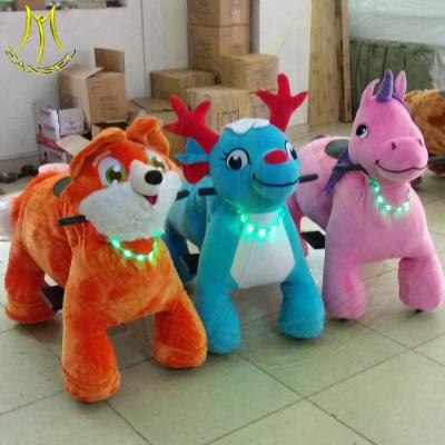 China Hansel High quality plush animal design electric kids entertainment equipment for sale
