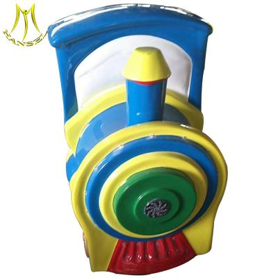 China Hansel park games electric coin operated kiddie train ride for kids play center for sale