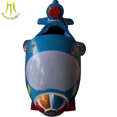 China Hansel hot selling fiber glass fun fair machines kids ride on air plane for sale for sale