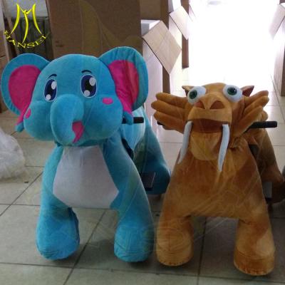 China Hansel shopping mall indoor rides electric animal scooters for kids and adult for sale