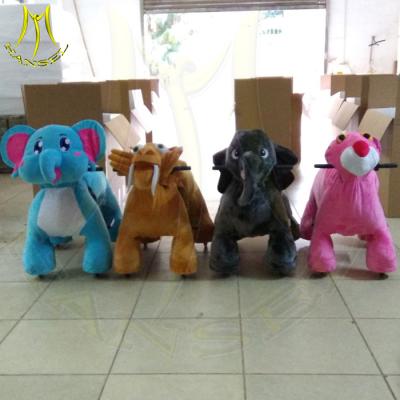 China Hansel battery powered plush electric walking animal toy ride on toy for sale for sale