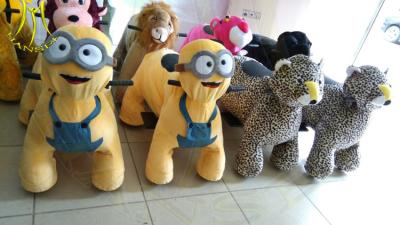 China Hansel used carnival rides for kids to drive animal scooter for adult to ride for sale