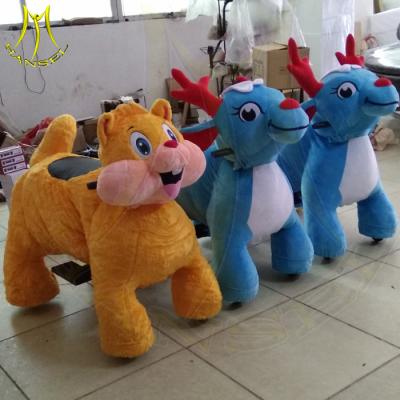 China Hansel party park ride animal model electric coin operated pony riding toy for sale