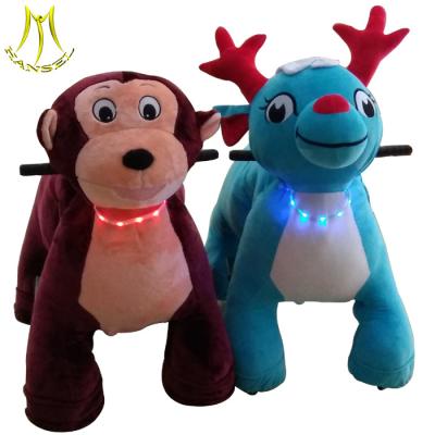 China Hansel plush motorized kids walking battery operated ride on unicorn for sale for sale