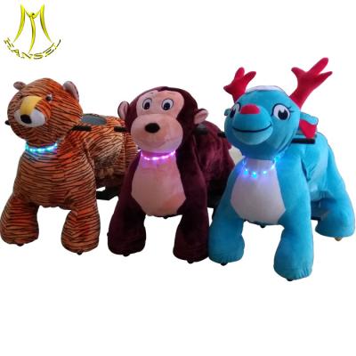 China Hansel factory price indoor stuffed electric animal scooters in mall for sale for sale