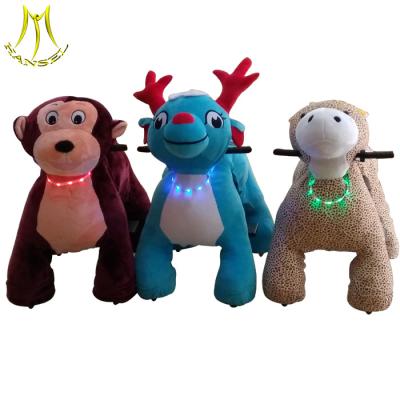 China Hansel amusement low price shopping mall indoor rides electric animal scooters for sale