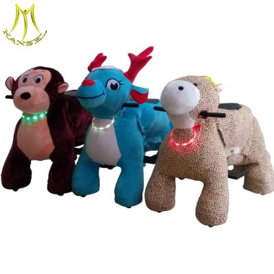 China Hansel popular fun fair kiddie indoor ride on animals for children from china for sale