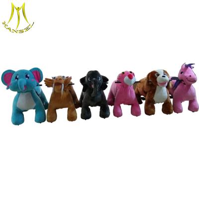 China Hansel wholesale shopping mall electric motorized animal plush ride from china for sale