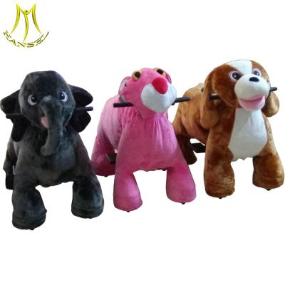 China Hansel battery operated toys children ride on plush animal ride for sale for sale