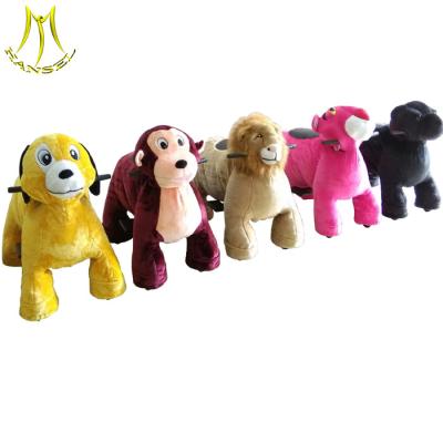 China Hansel wholesale kids play rides coin operated electric animal mall toys for sale