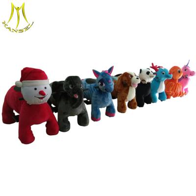 China Hansel coin operated game kiddy animal toy rides walking animal for sale for sale