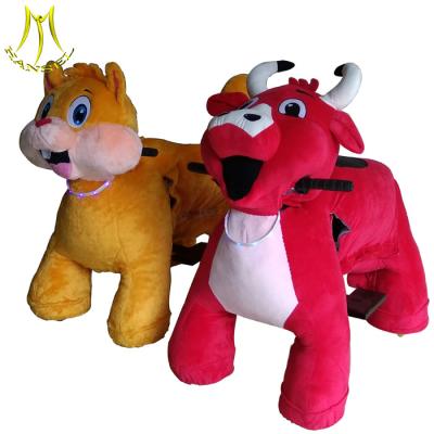 China Hansel coin operated plush animal zoo rides safari animal ride for mall for sale