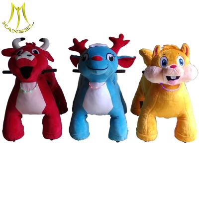 China Hansel safari plush animals funny moving animations horse rides toys for sale for sale