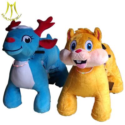 China Hansel Hot selling shopping mall electric mountable animal plush ride for kids for sale