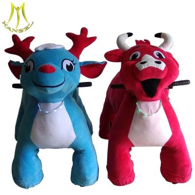 China Hansel wholesale commercial outdoor playground plush animal toy game machine for sale