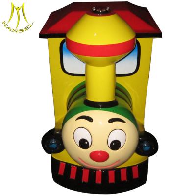 China Hansel coin operated fiberglass children play games kiddie ride on train for sale