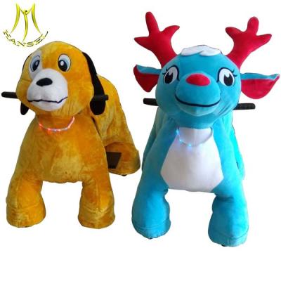 China Hansel indoor adventure playground electric ride on plush animal for kids for sale