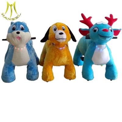 China Hansel entertainment equipment electric plush ride on horse toy for sale for sale