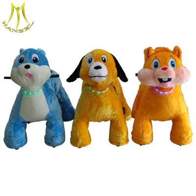 China Hansel cheap coin operated animal walking animals toys walking ride for mall for sale