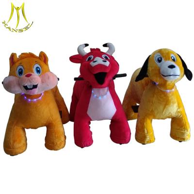 China Hansel China coin operated plush outdoor ride walking animals for sale for sale