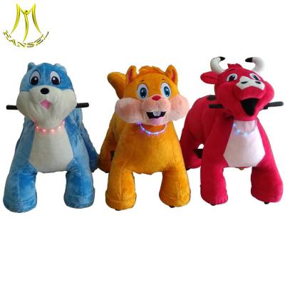 China Hansel coin operated battery powered walking animal pedal ride for sale for sale