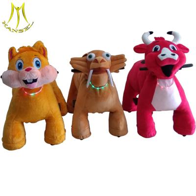 China Hansel low price plush electronic kid riding horse toy ride on animals for sale for sale