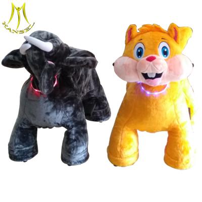 China Hansel large size adults and kids drivable stufeed zoo animal scooter for sale for sale