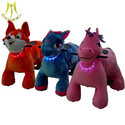 China Hansel plush walking horse toy unicorn motorized animal car plush toy for sale