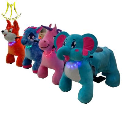 China Hansel plush walking animal kids ride for mall electronic game machine for sale