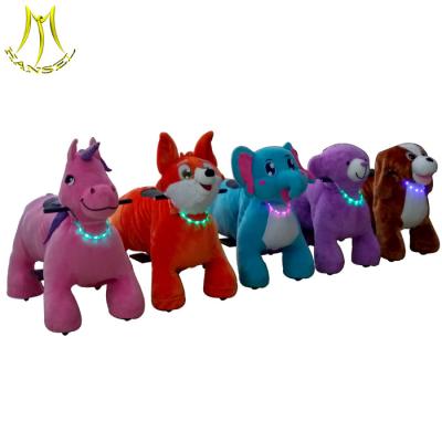 China Hansel wholesale token operated battery animal electric car for kids for sale