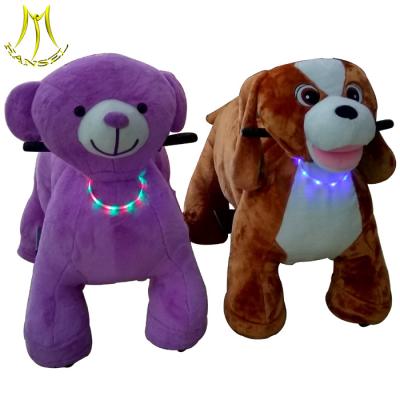 China Hansel outdoor playground stuffed electric animal scooter ride for mall for sale