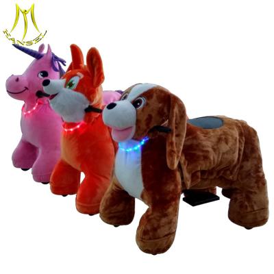 China Hansel amusement park children plush animal electric car for rent for sale