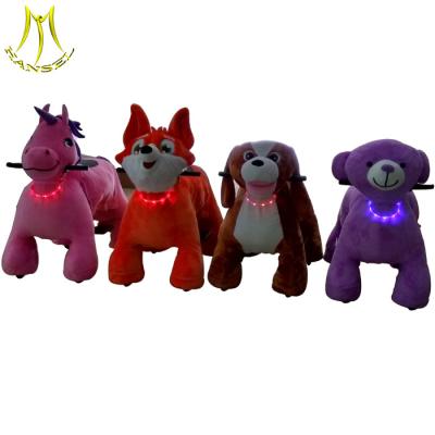 China Hansel plush robot electronic toys for children ride on animals for sale for sale