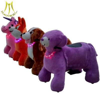 China Hansel  plush robot electronic toys for children ride on animals for kids for sale