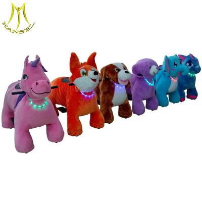 China Hansel funny shopping mall walking ride on animal toy animal robot ride for kids for sale