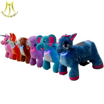 China Hansel chinese electric car battery operated ride on animals for amusement park for sale