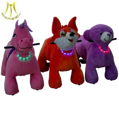 China Hansel  coin operated plush riders animal electric for amusement park for sale