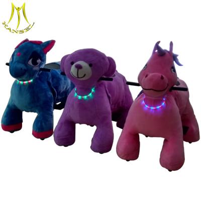 China Hansel wholesale coin operated electronic kids ride on horse for sale for sale