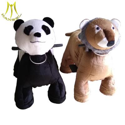China Hansel cheap outdoor plush toy ride dinasour rides petting zoo horse toy for sale for sale