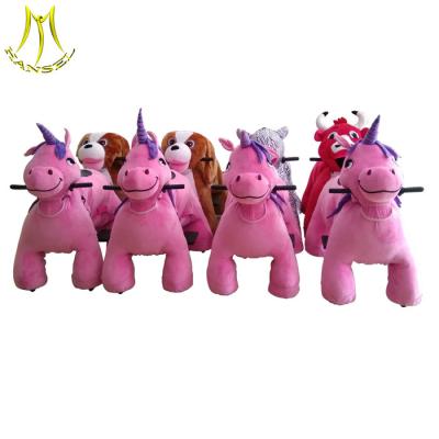 China Hansel  amusement ride electric unicorn plush toy for children for sale