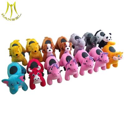 China Hansel   funny electric animal bike seat plush amusement rides for kids for sale