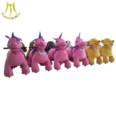 China Hansel  indoor playground battery operated animal  ride horse walker for sale